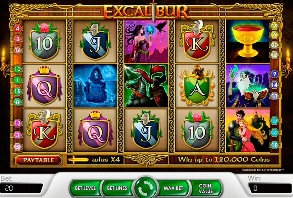 Excalibur Slot Machine Free/Real Money ᐈ (18+)