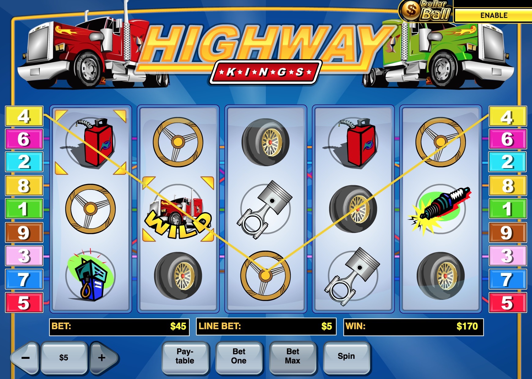 Highway Kings Slot Machine Free/Real Money ᐈ (18+)
